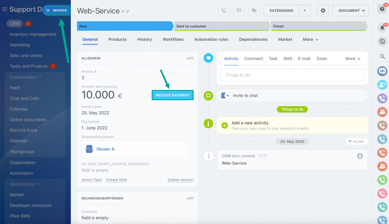 Payment system integrations in Bitrix24
